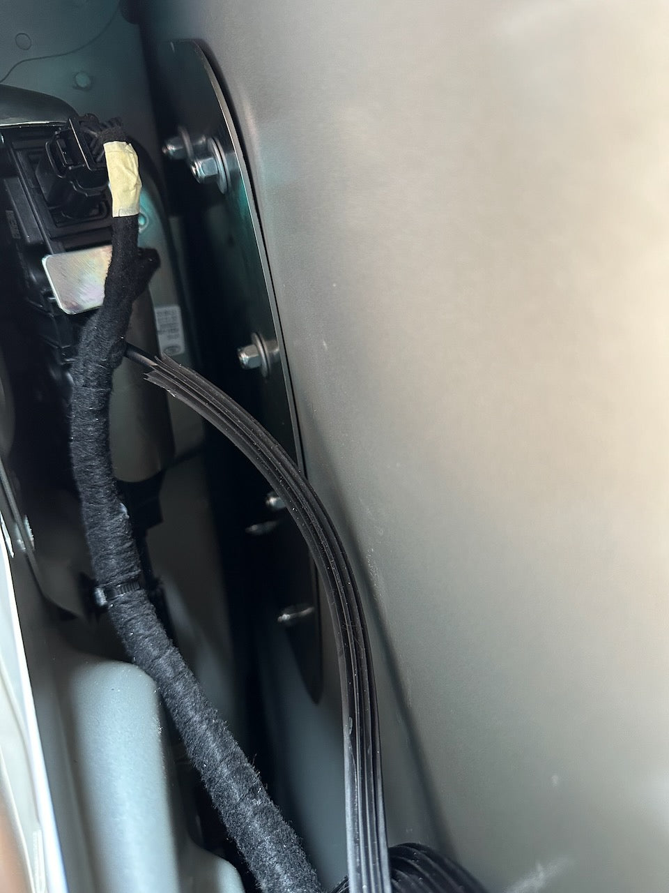 Ford Transit Custom 2023 sliding door latch shields - Vanlocker Ltd