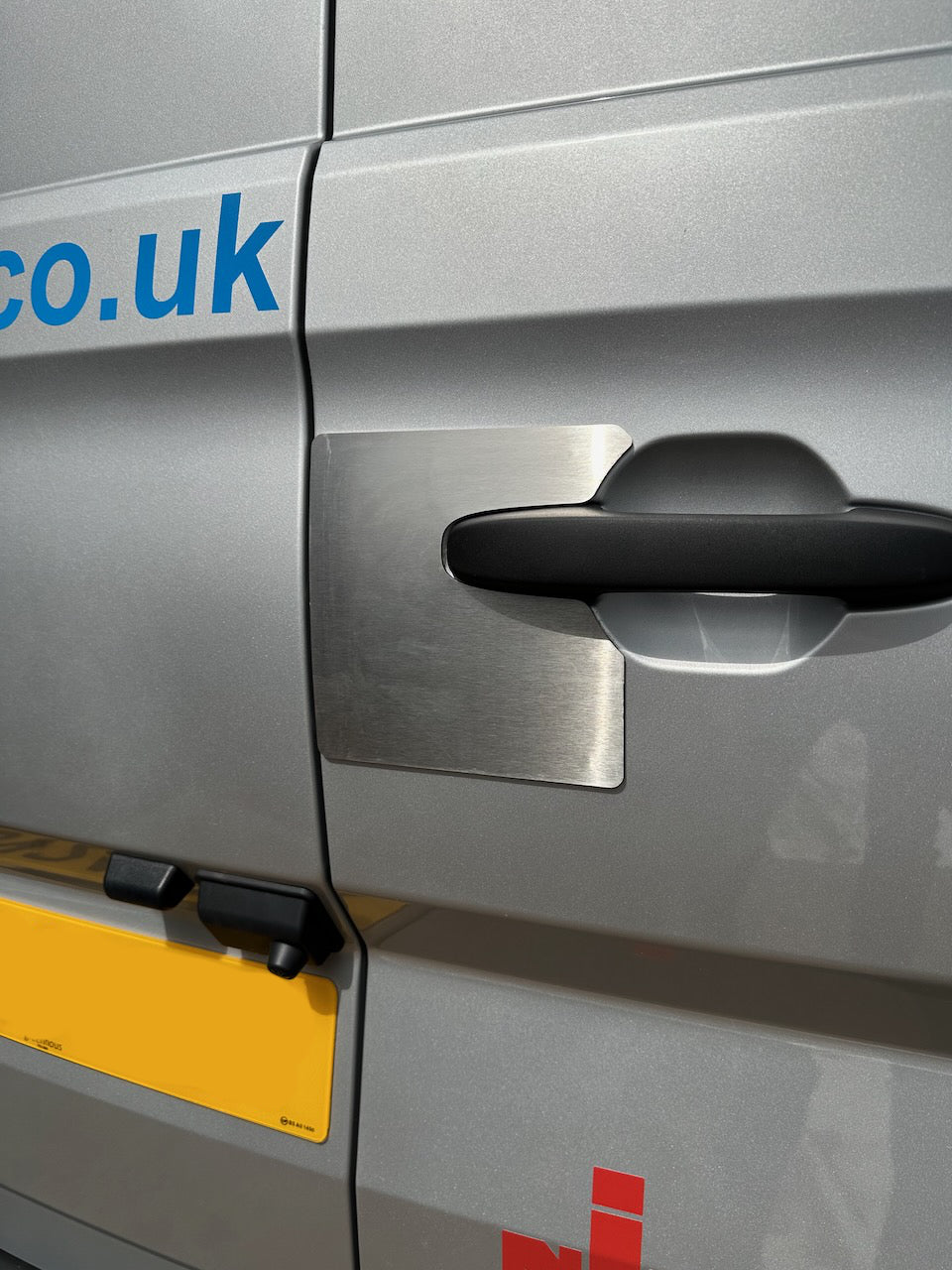 Ford Transit Custom 2023 twin rear door handle shields - Vanlocker Ltd
