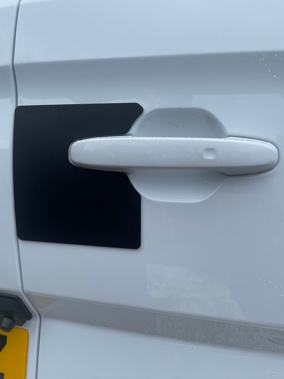 Ford Transit Custom 2023 twin rear door handle shields - Vanlocker Ltd