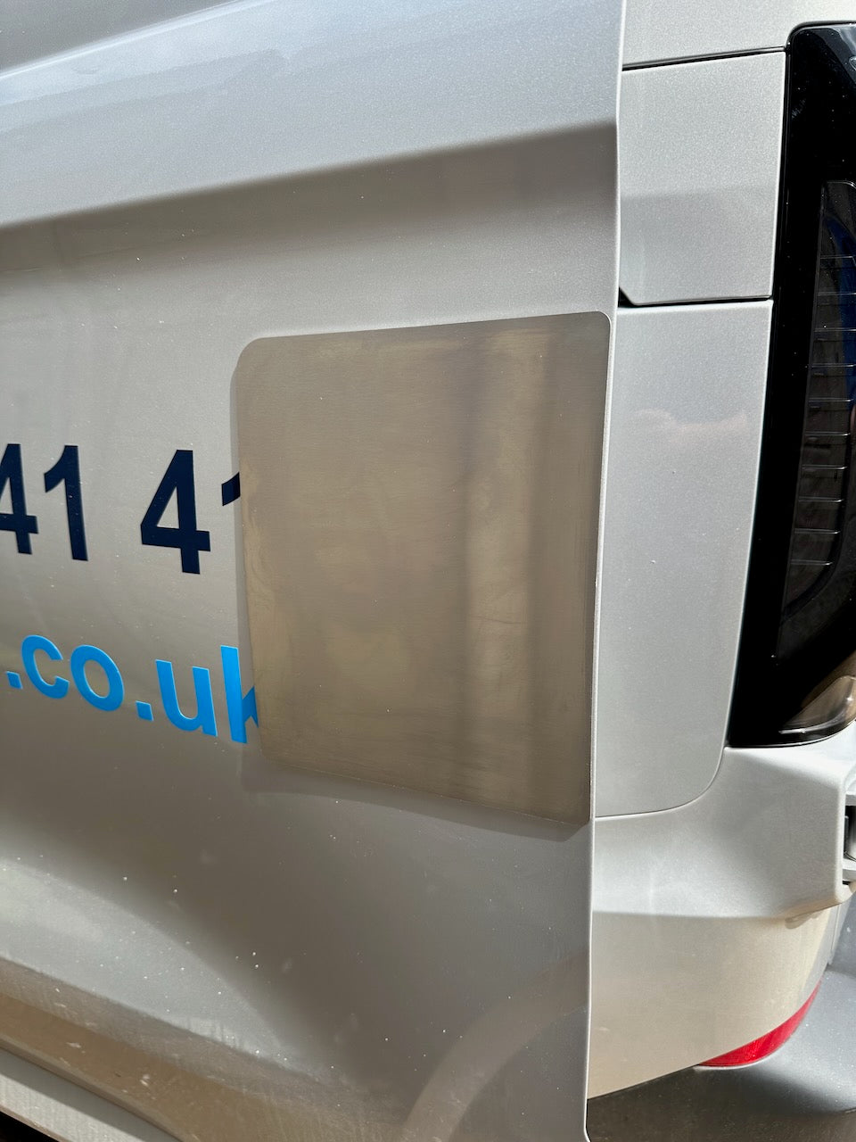 Ford Transit Custom 2023 sliding door latch shields - Vanlocker Ltd