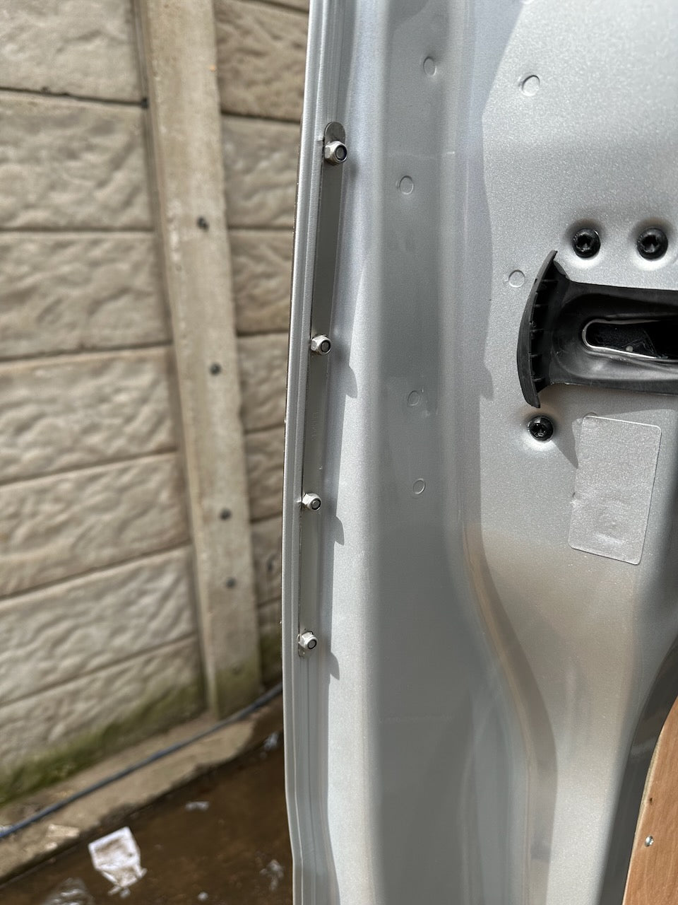 Ford Transit Custom 2023 sliding door latch shields - Vanlocker Ltd